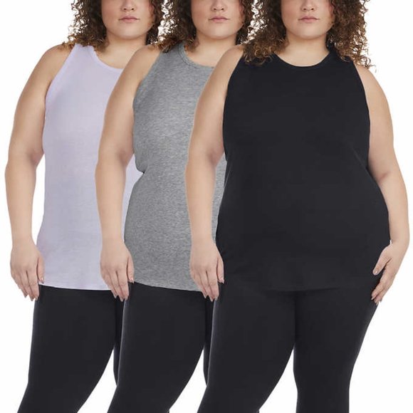 Danskin | Tops | Danskin Ladies Ribbed Tank 3pack | Poshmark
